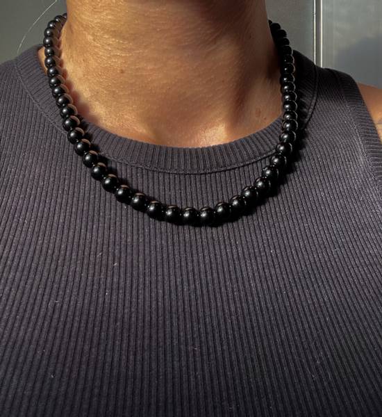 Kjede 50cm Magnesitt 14mm Store Perler - Gryta Sanseri